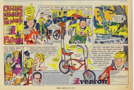 1969 Iverson – Comic Strip Advertisement – Dave's Vintage Bicycles